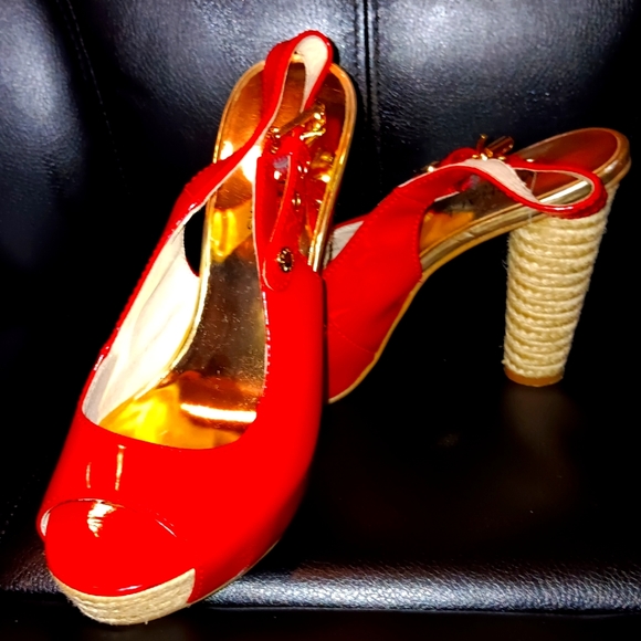 Michael Kors | Shoes | Michel Kors Ruby Red Heels | Poshmark